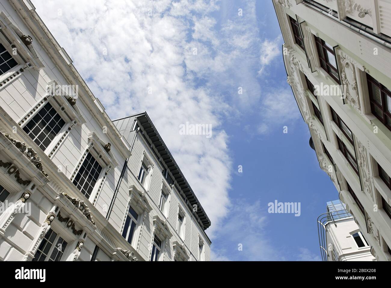 Historic facades, Hamburg, Germany Stock Photo - Alamy