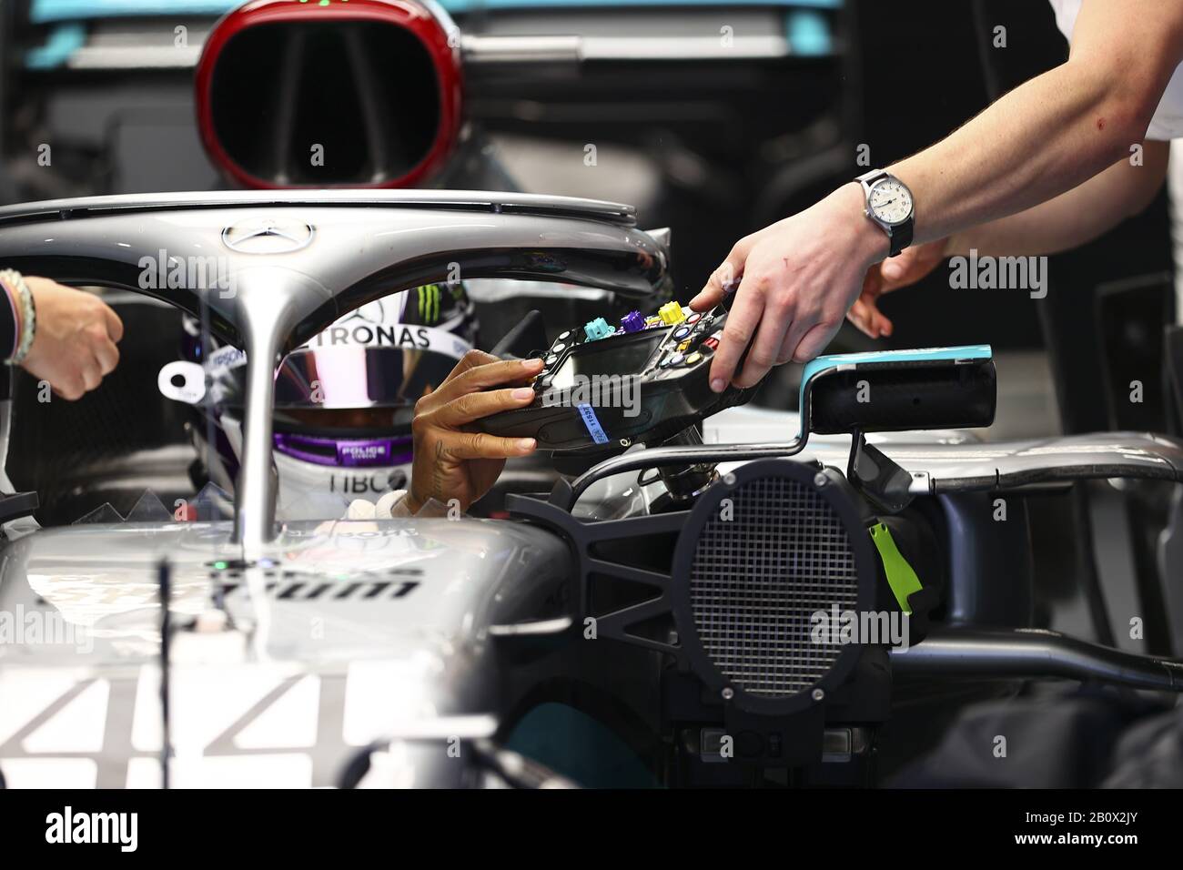 The mercedes amg f1 w11 of lewis hamilton hi-res stock photography and ...