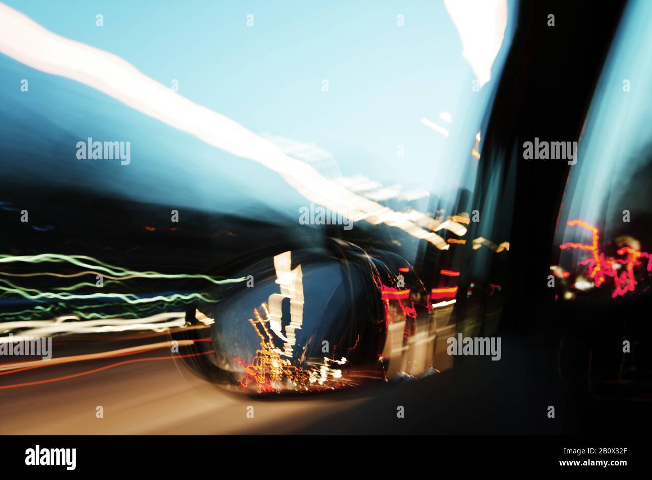 Night shot from a moving car hi-res stock photography and images - Alamy
