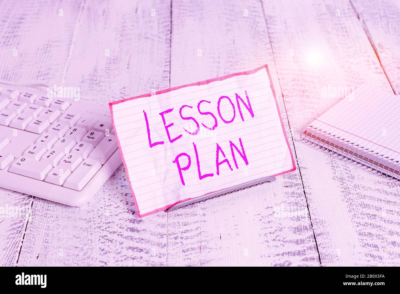 Conceptual hand writing showing Lesson Plan. Concept meaning a teacher ...