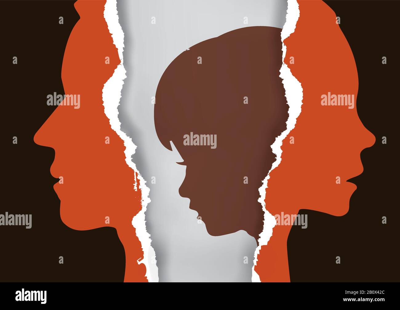 Divorce divorcing divorced Stock Vector Images - Alamy