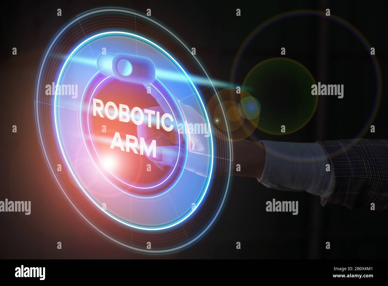 Handwriting text Robotic Arm. Conceptual photo programmable mechanical ...
