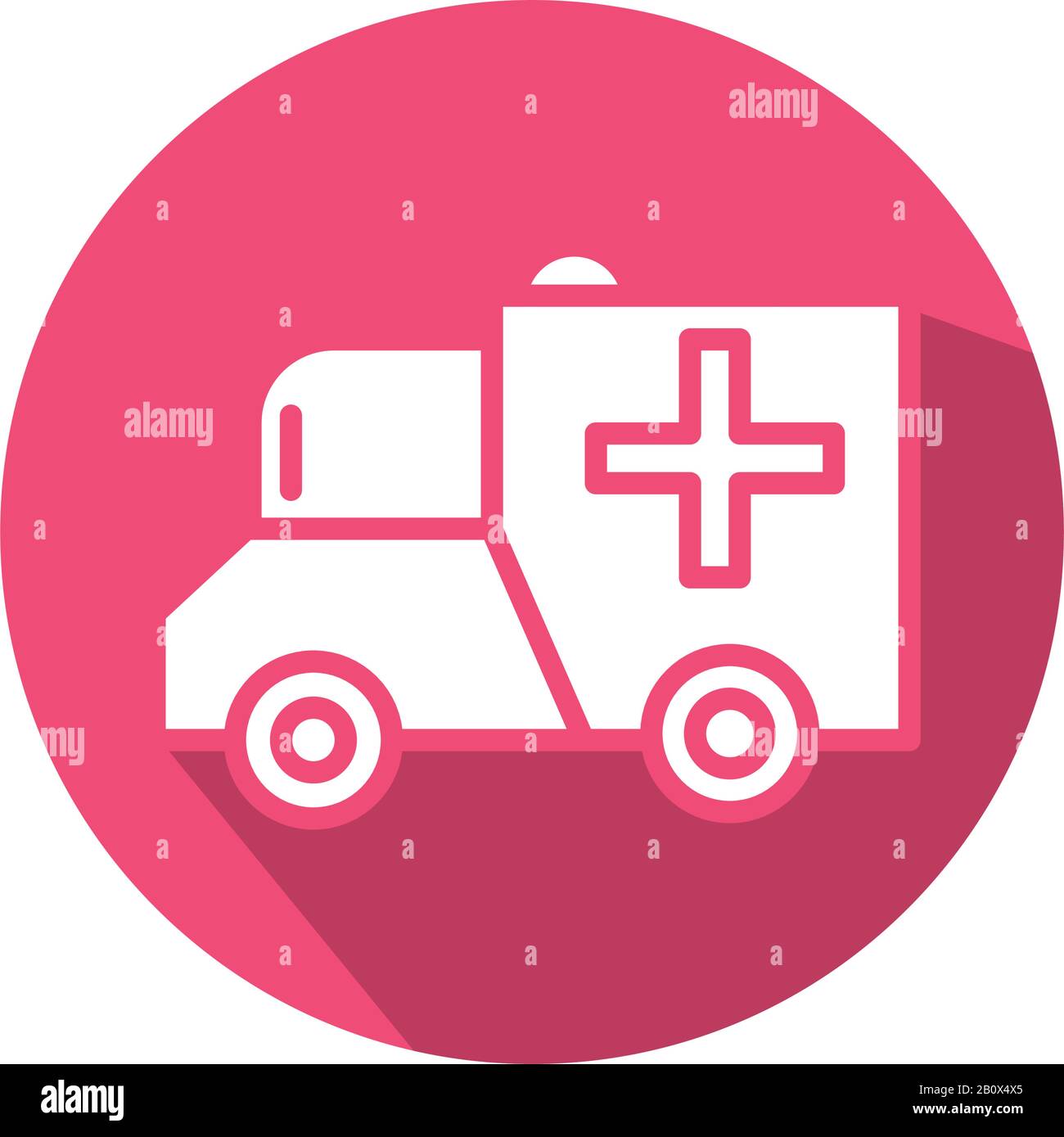 ambulance car vehicle block style icon Stock Vector Image & Art - Alamy