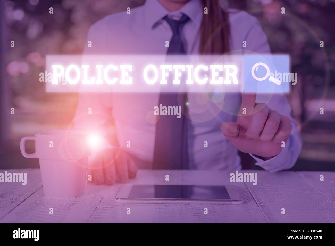 Conceptual hand writing showing Police Officer. Concept meaning a ...