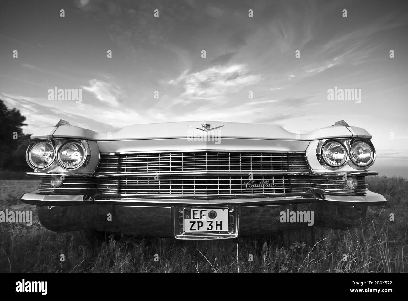 Car classic landscape Black and White Stock Photos & Images - Alamy