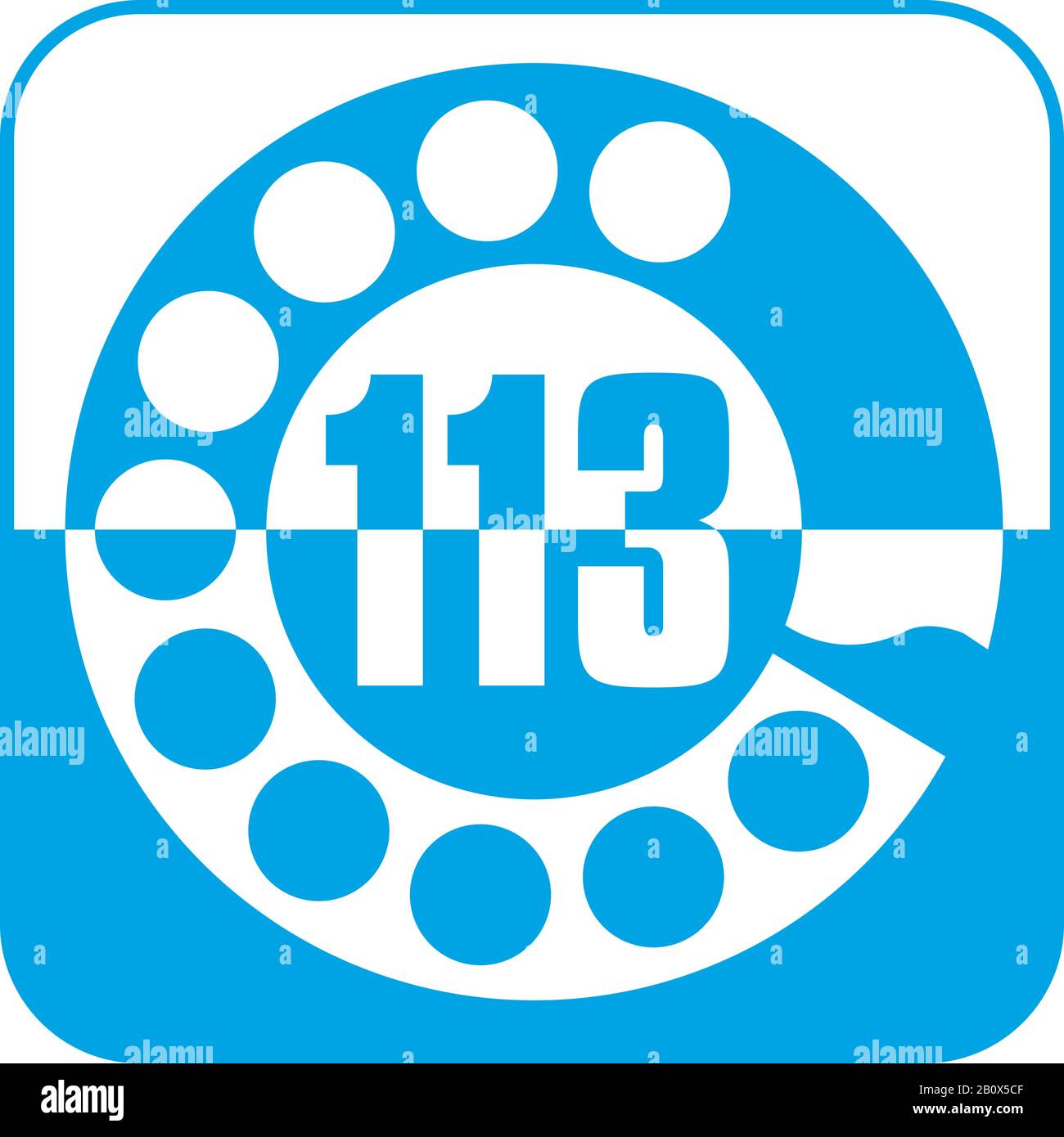Emergency number 113, Italy, vector drawing Stock Vector Image & Art ...