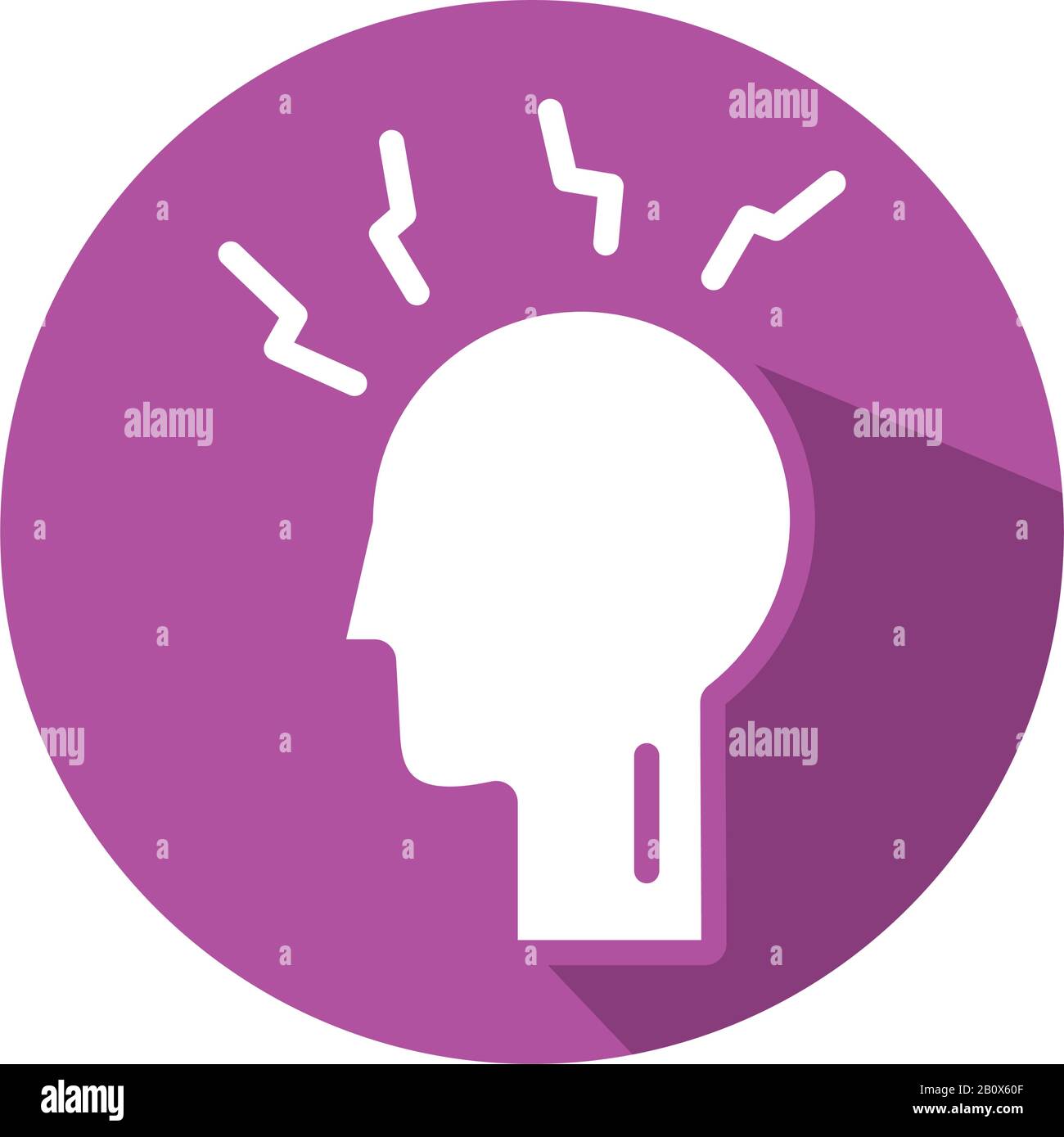 profile human with fever block style Stock Vector Image & Art - Alamy