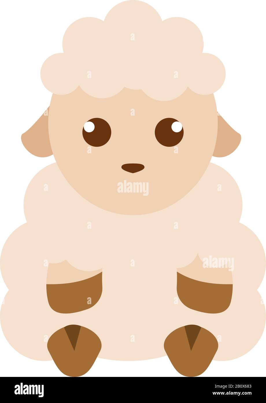 Isolated cute sheep cartoon Stock Vector Image & Art - Alamy