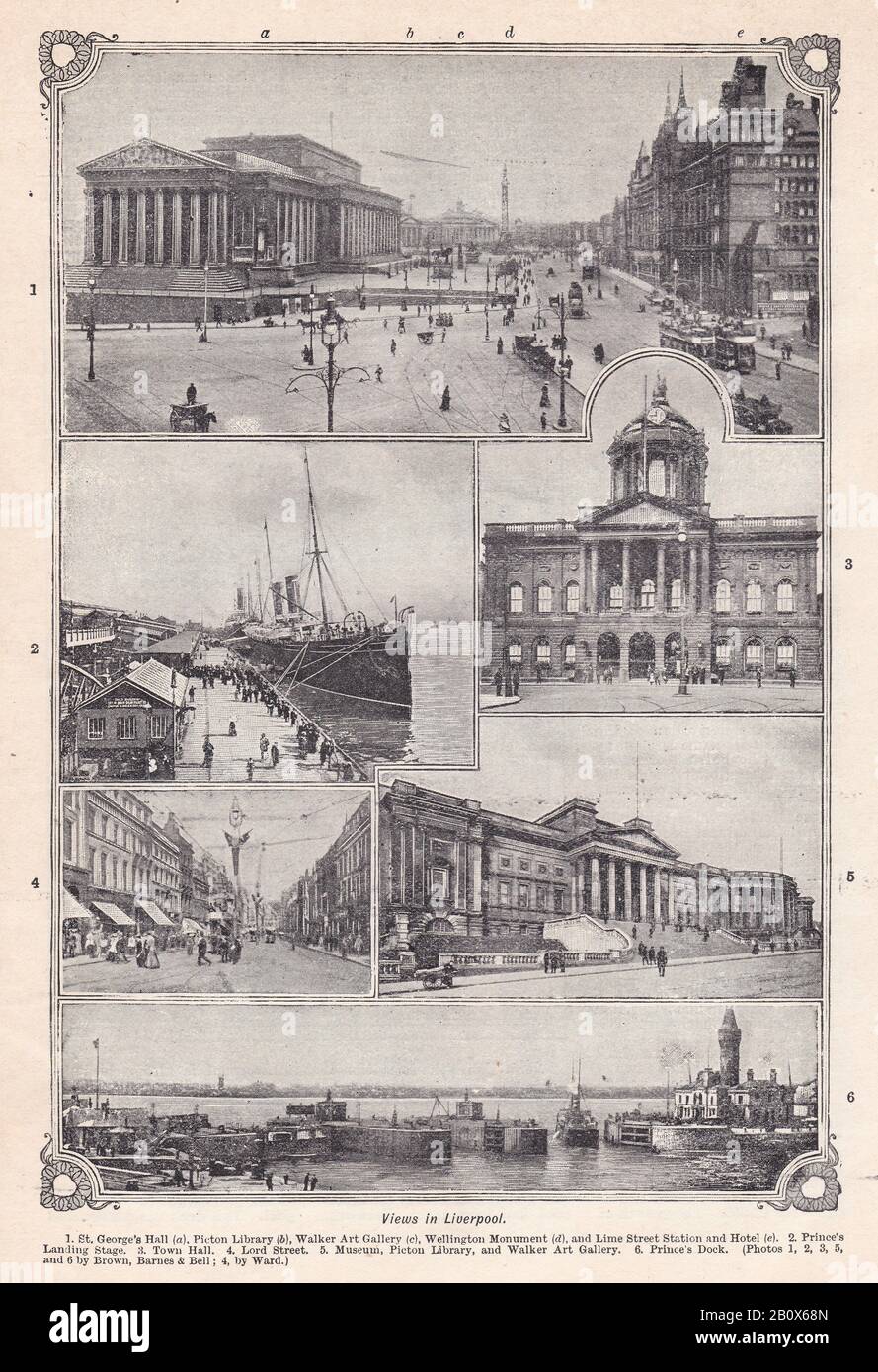 Vintage black and white photos of Views in Liverpool 1900s Stock Photo ...