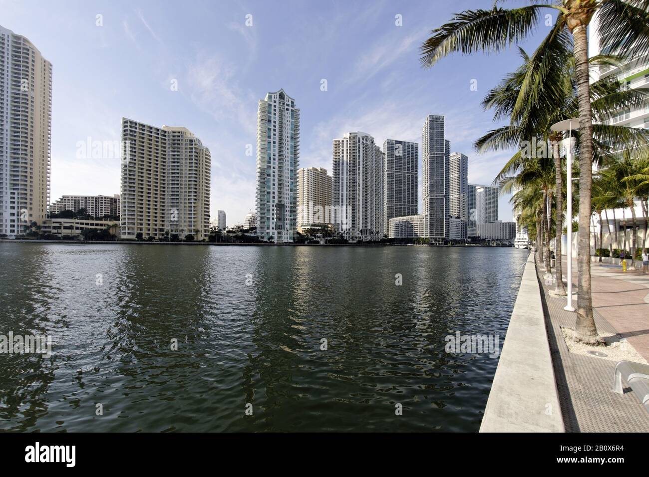 Brickell skyscrapers, EPIC Marina, Miami River Walk, Downtown Miami ...