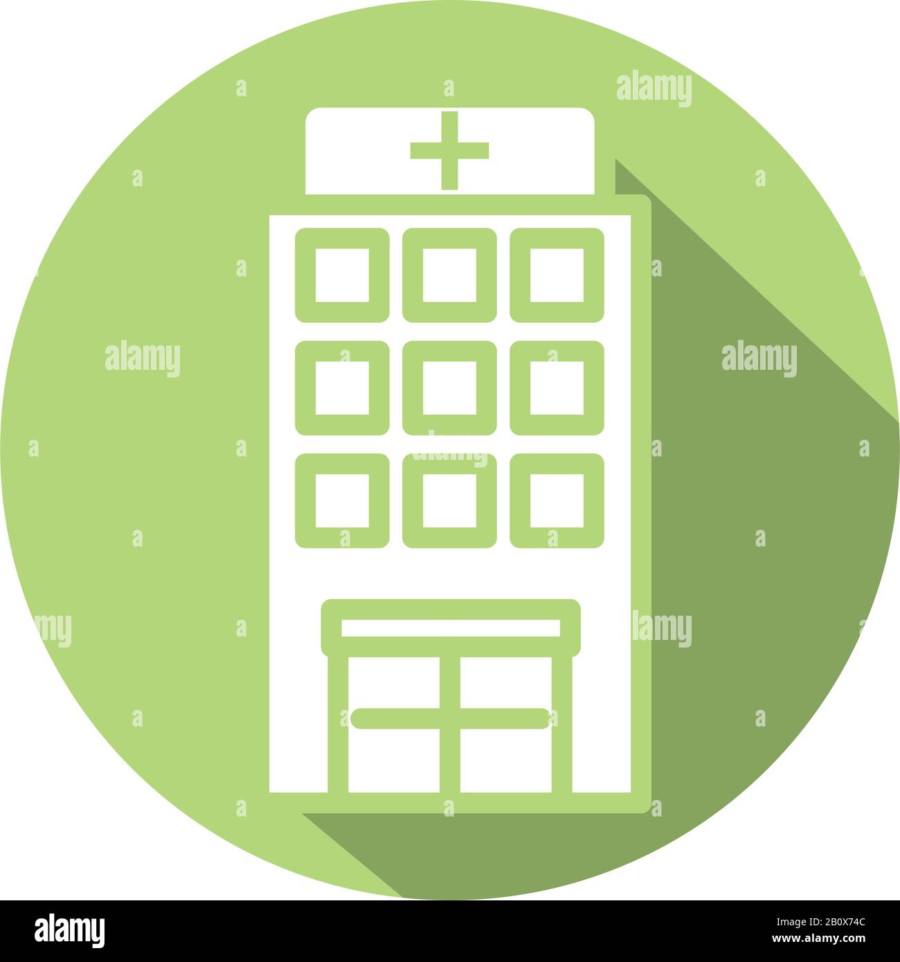 hospital building block style icon Stock Vector Image & Art - Alamy
