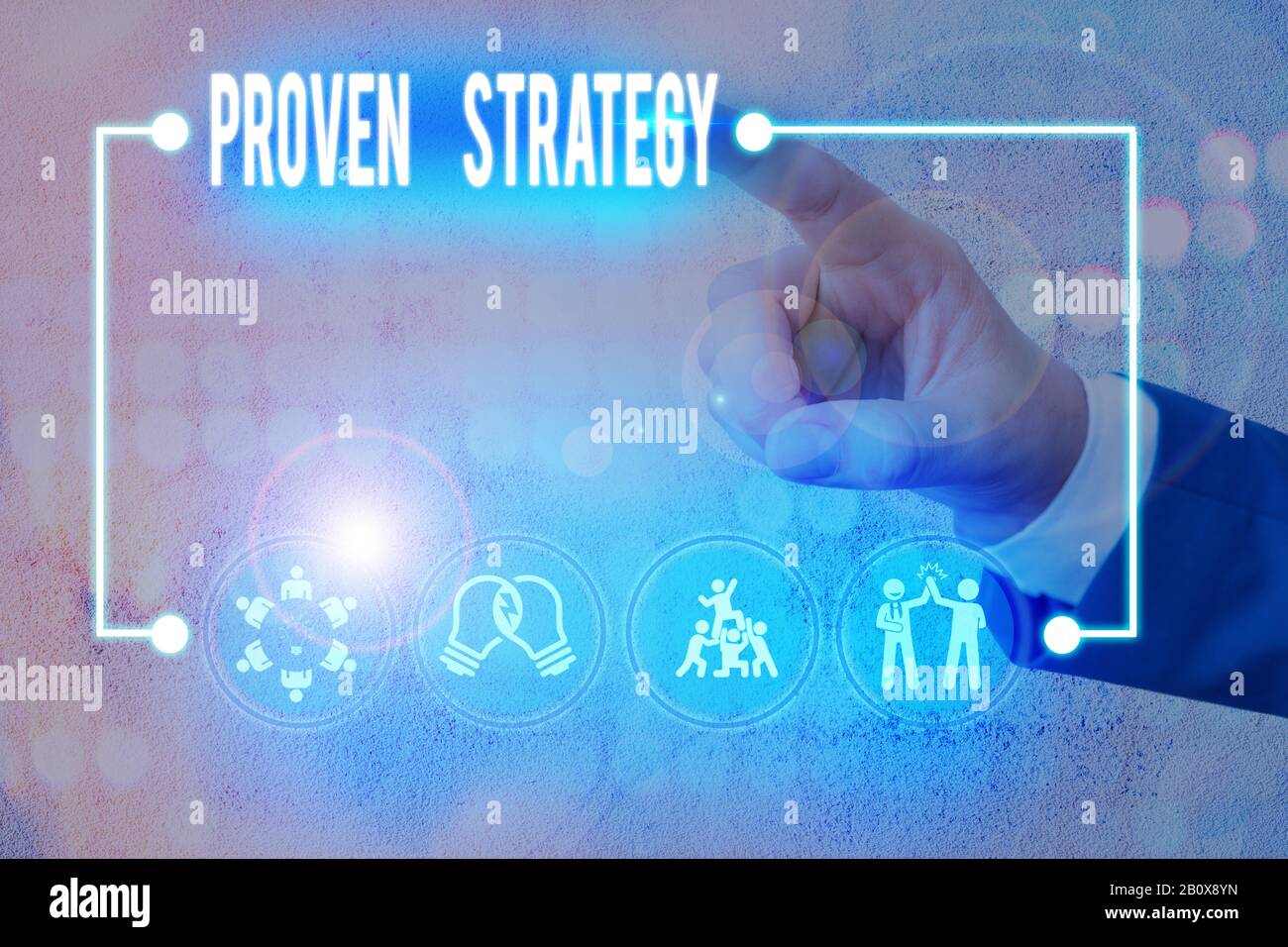 Writing note showing Proven Strategy. Business concept for Confirmed ...