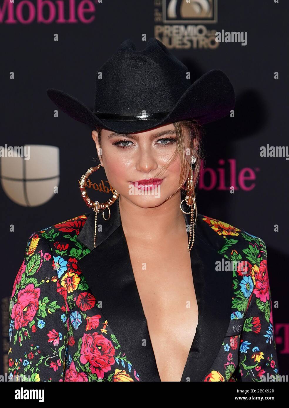 MIAMI, FLORIDA - FEBRUARY 20: Sofia Reyes attends Univision's Premio Lo ...