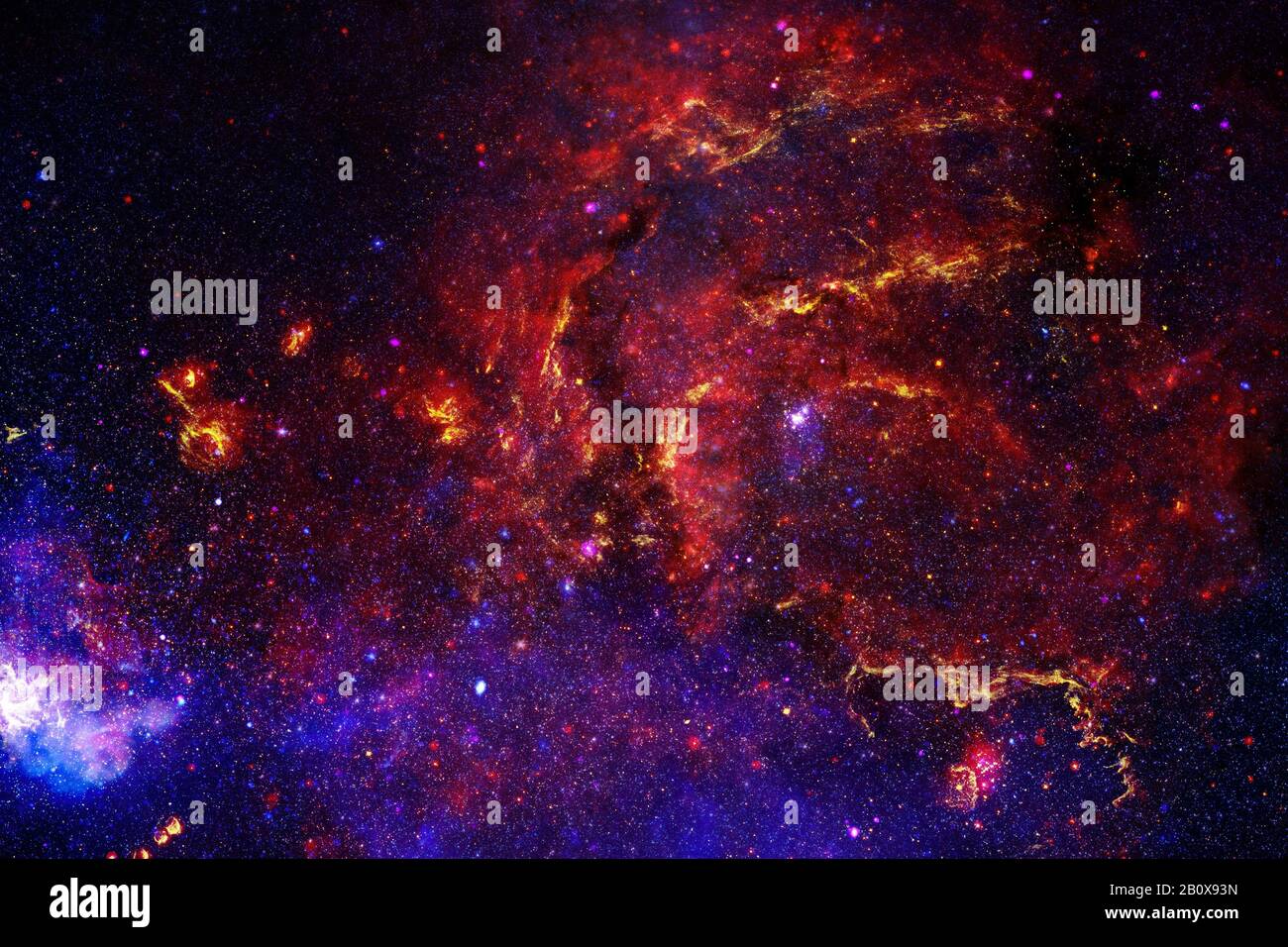 Deep space art. Starfield stardust, nebula and galaxy. Elements of this ...