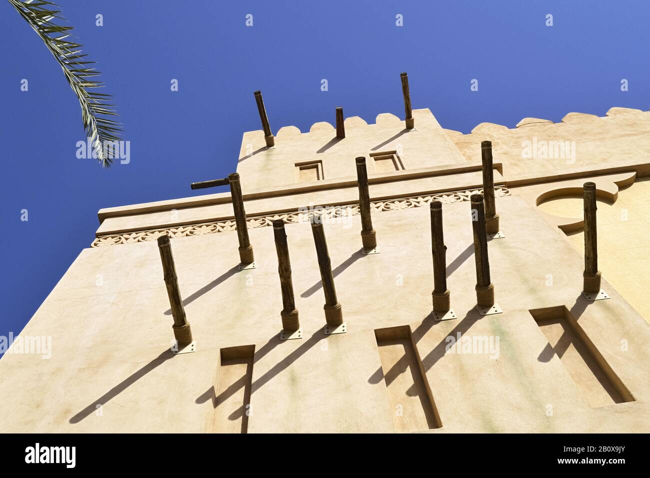 Architecture, wind towers, historical, Souk Madinat, Jumeirah, Emirate ...