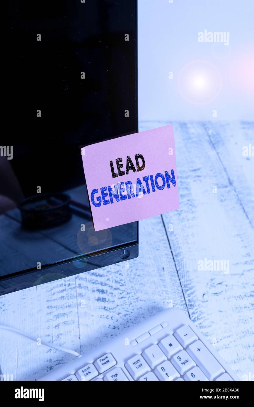 Conceptual hand writing showing Lead Generation. Concept meaning ...
