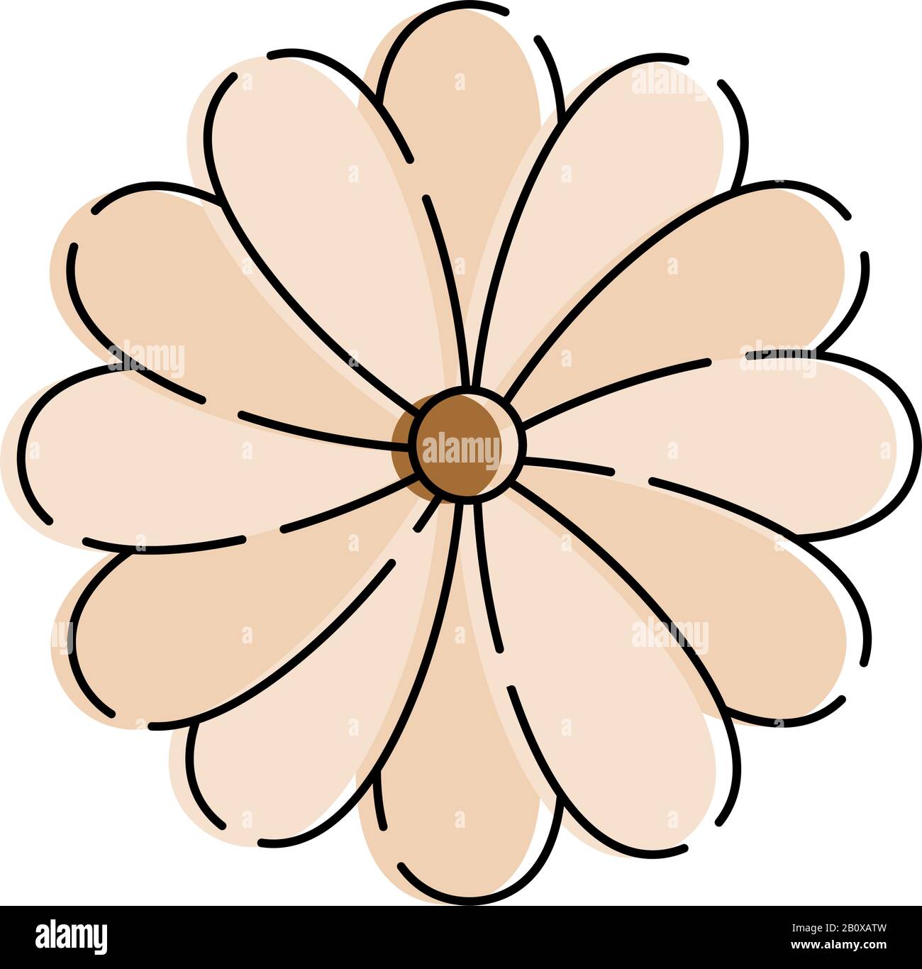 Symbol beauty flower plant Stock Vector Images - Alamy