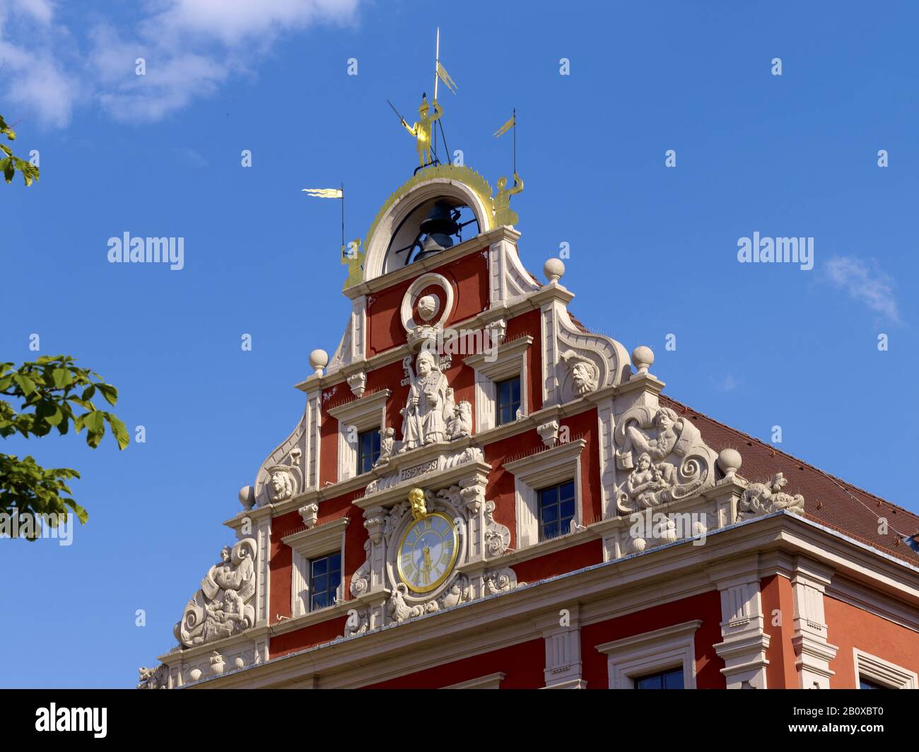 Ornamental gable of the market facade hi-res stock photography and ...