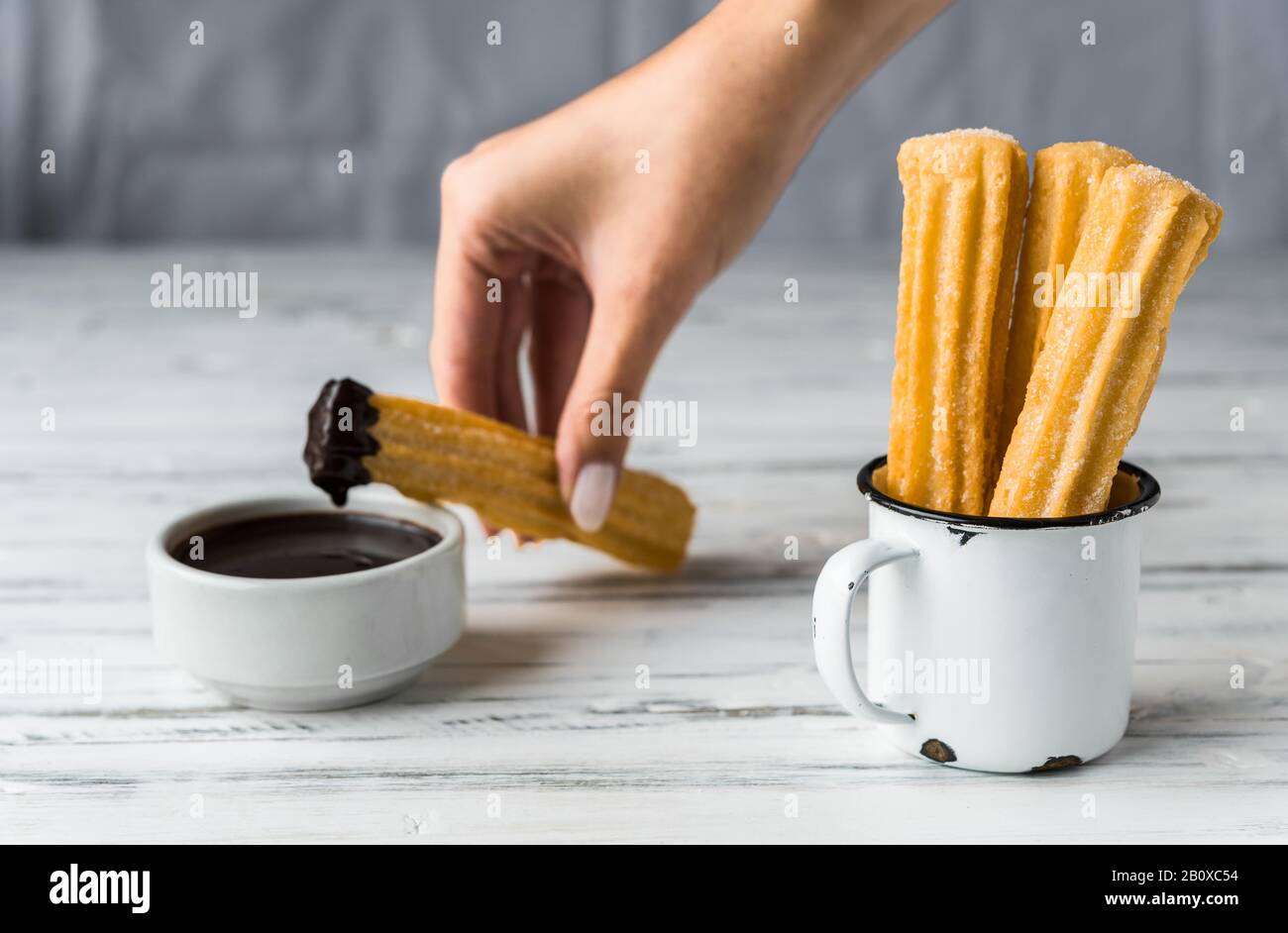 Traditional spanish pastry churros hi-res stock photography and images ...