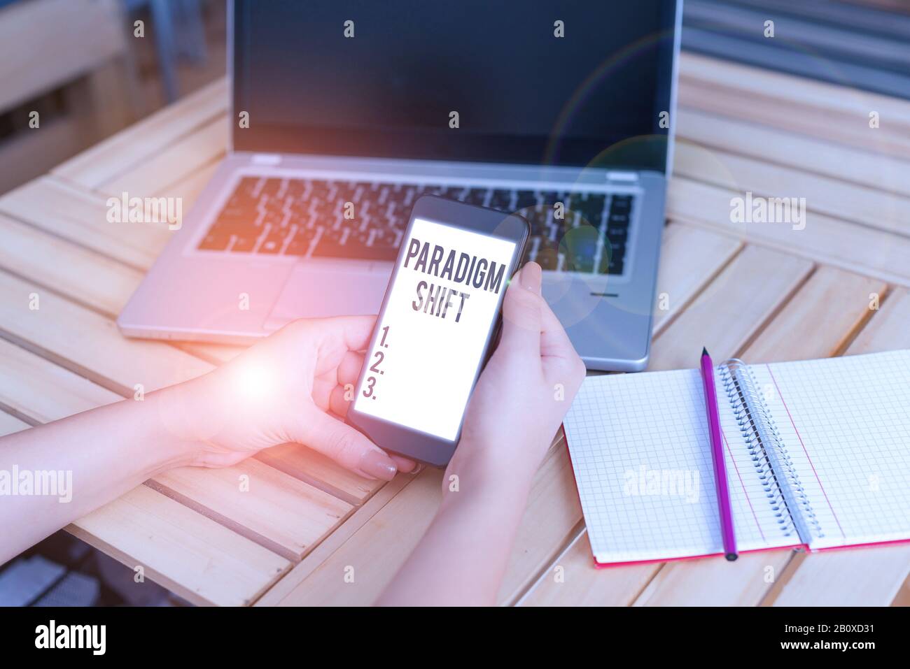 Handwriting text Paradigm Shift. Conceptual photo fundamental change in ...