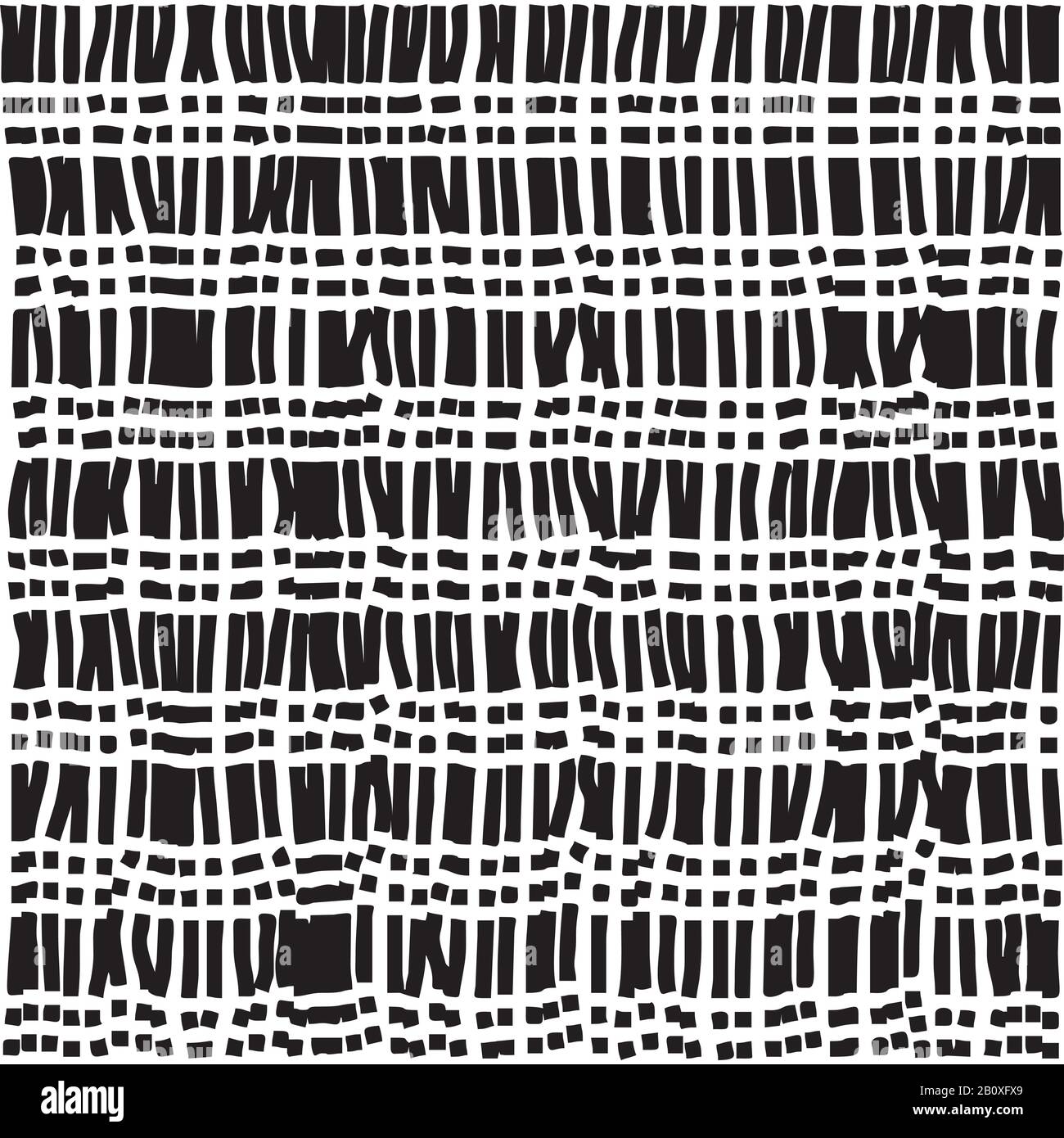 Dotted and dashed seamless pattern. Abstract seamless texture in black ...