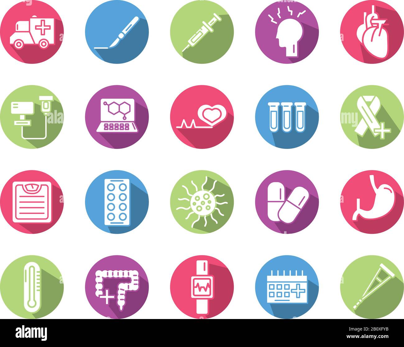 bundle of medical block style set icons Stock Vector Image & Art - Alamy