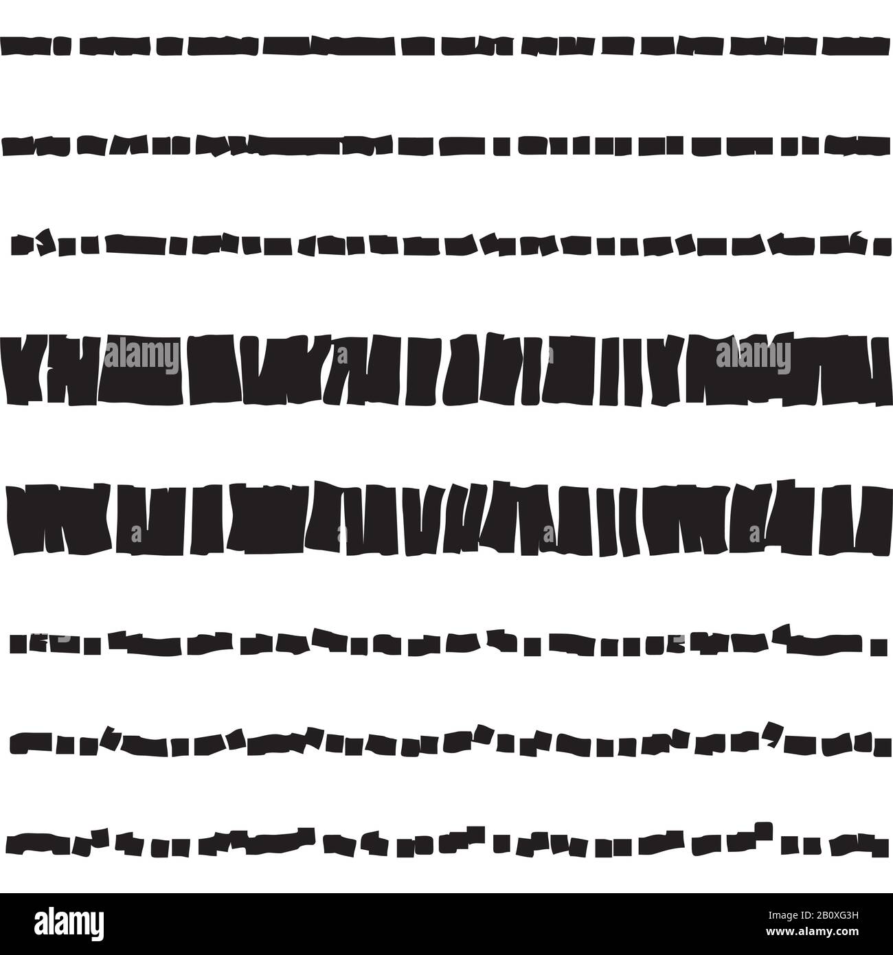 Dotted and dashed seamless pattern. Abstract seamless texture in black ... Dotted and dashed seamless pattern. Abstract seamless texture in black ...