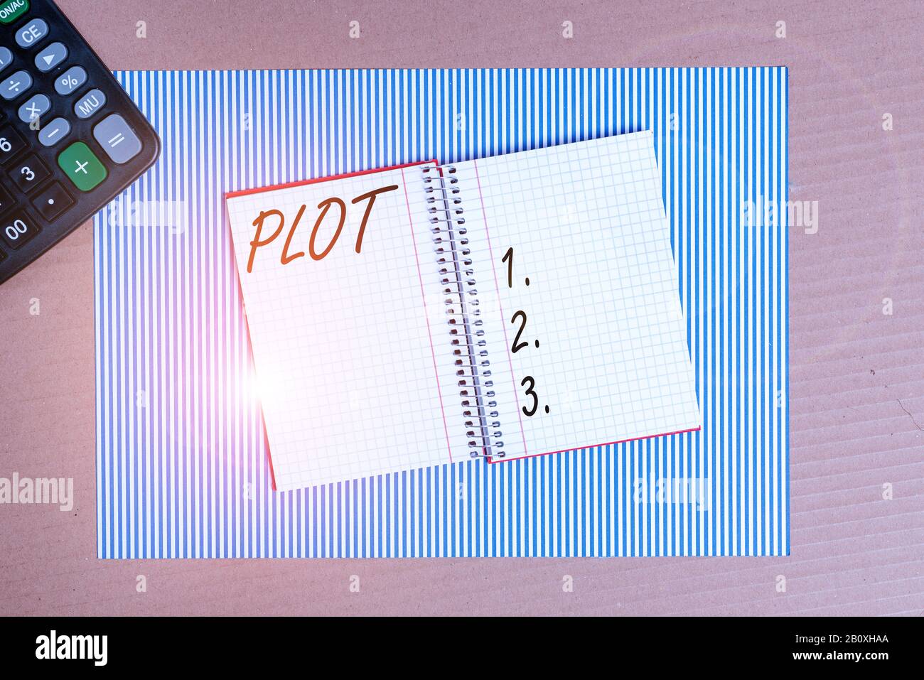 Writing Note Showing Plot Business Concept For Sequence Of Events