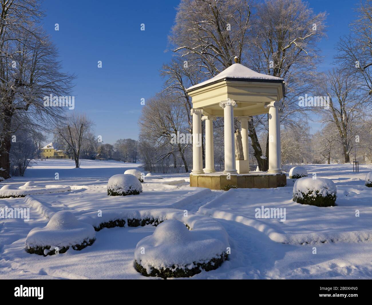 Temple of the Muses of the Calliope in Tiefurter Park near Weimar ...