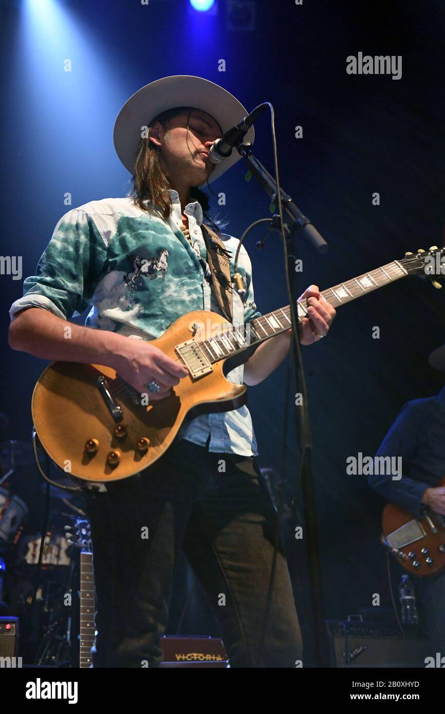 February 19, 2020, Norfolk, Virginia, USA: The Allman Betts Band member ...