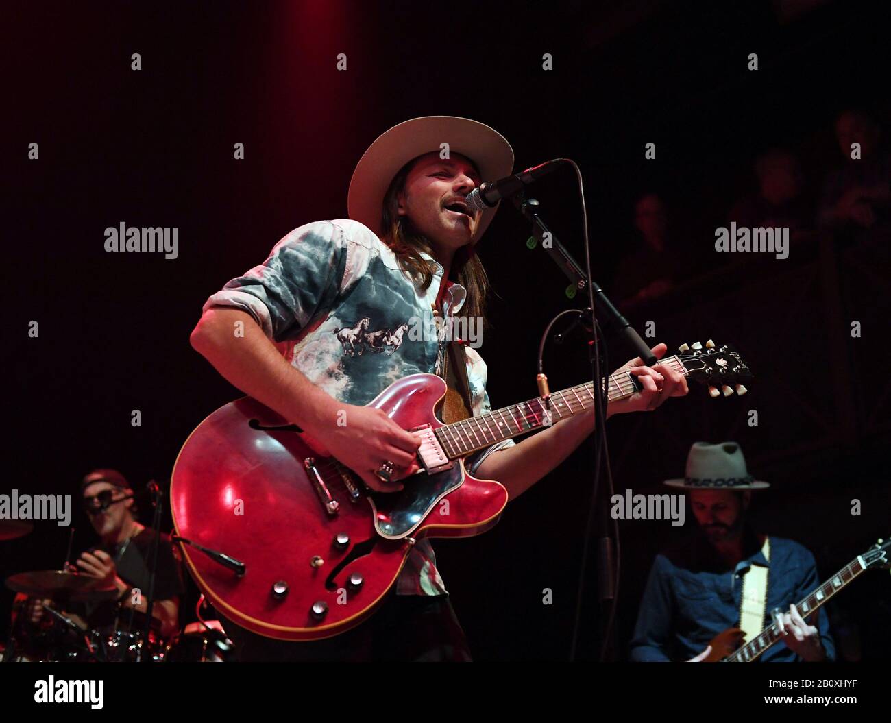February 19, 2020, Norfolk, Virginia, USA: The Allman Betts Band member ...