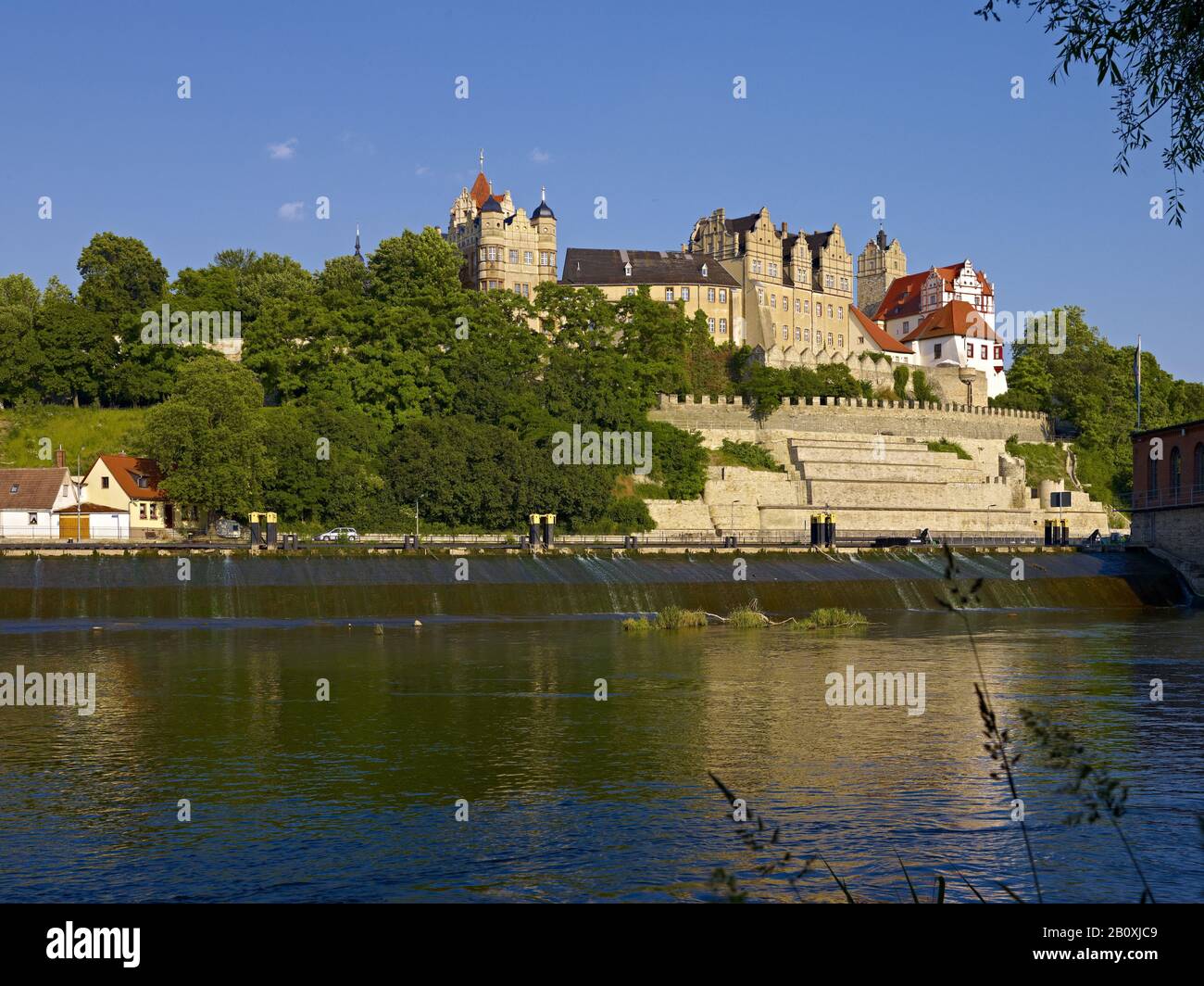 Castle bernburg saale saxony anhalt germany hi-res stock photography ...