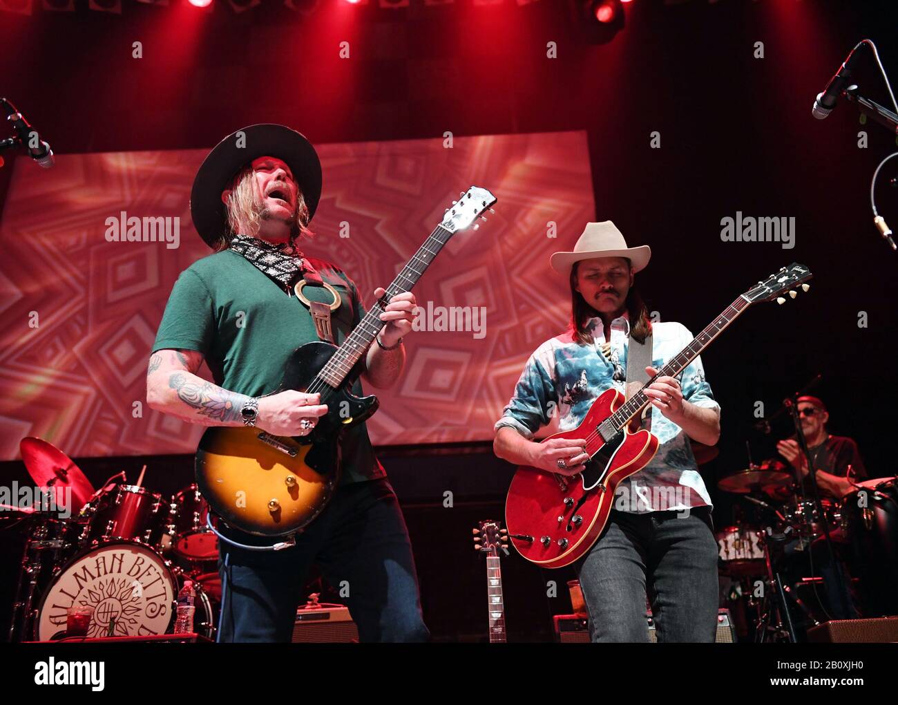 February 19, 2020, Norfolk, Virginia, USA: The Allman Betts Band ...