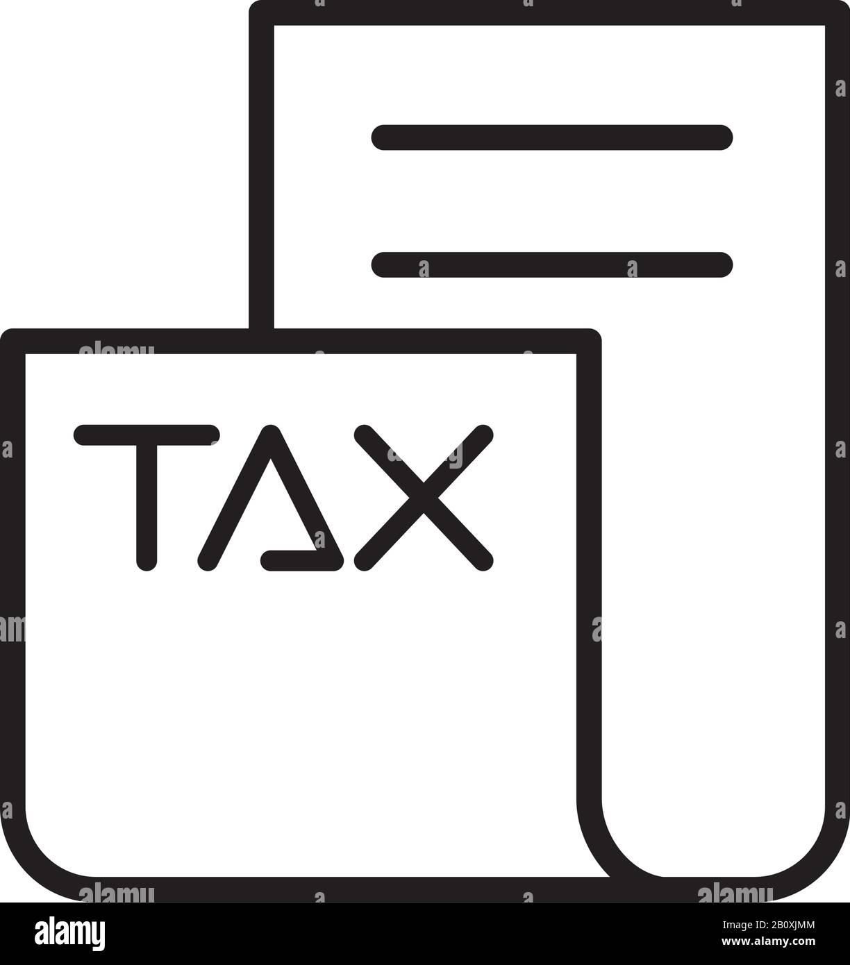 Commercial receipt paper isolated Black and White Stock Photos & Images ...