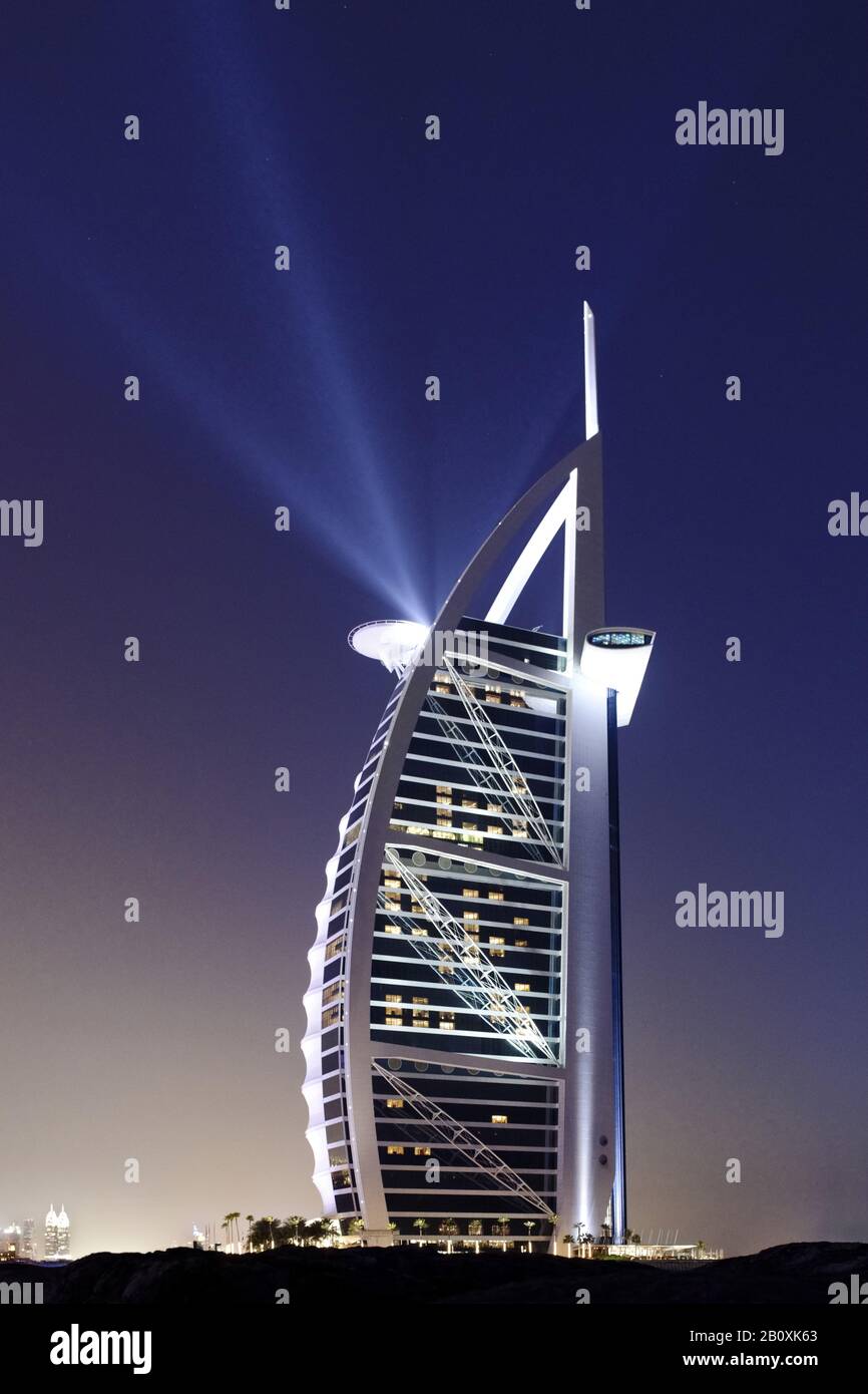 Burj al Arab, luxury hotel, Dubai, United Arab Emirates, Asia Stock ...