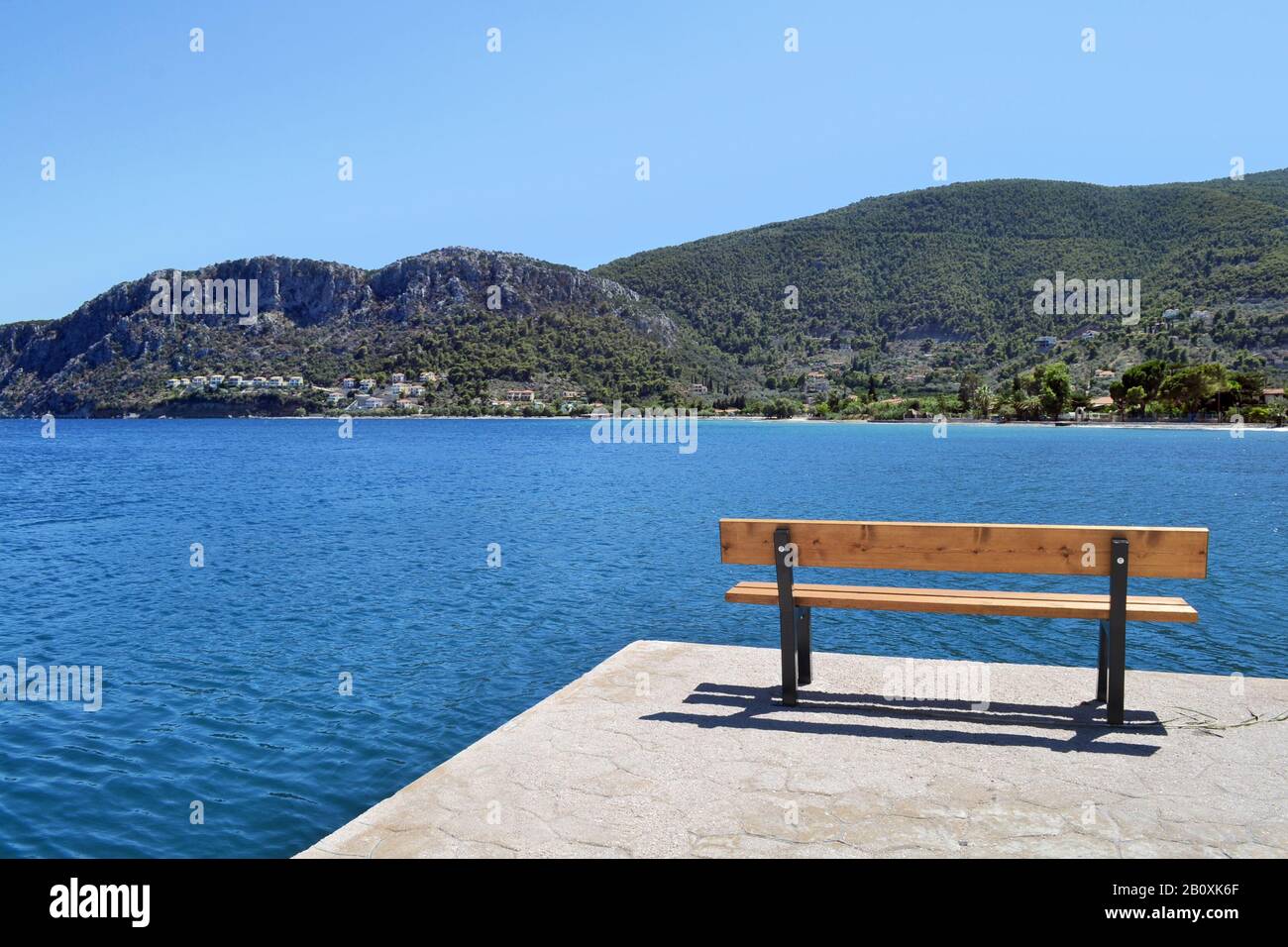 Bench with a view Stock Photo - Alamy
