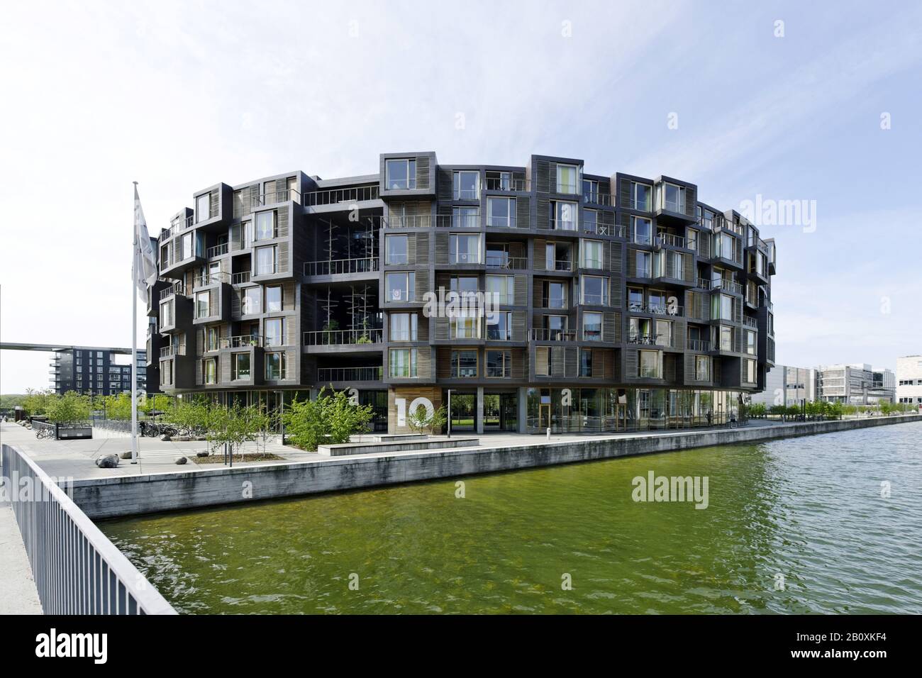 Student residence, Univiertel, Örestad, Amager, Copenhagen, Denmark ...