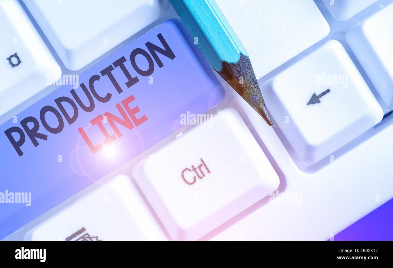 Word writing text Production Line. Business photo showcasing set of ...