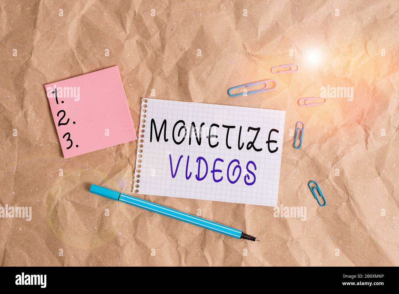 Word writing text Monetize Videos. Business photo showcasing process of ...