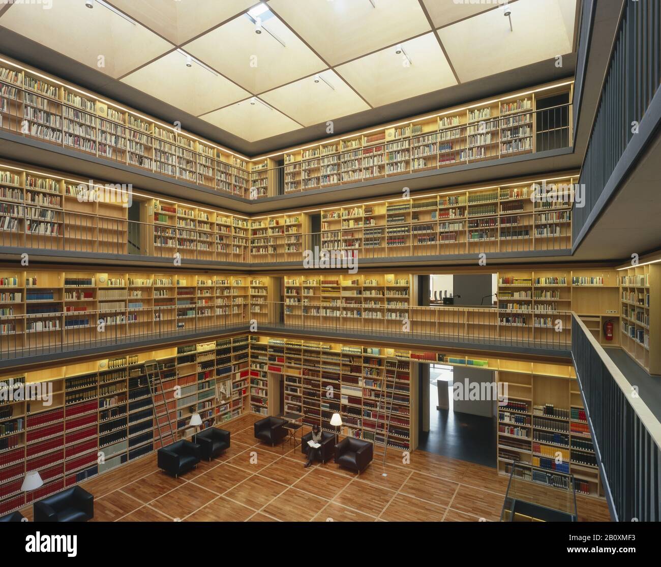 Extension of the Duchess Anna Amalia library, book cube, Weimar ...