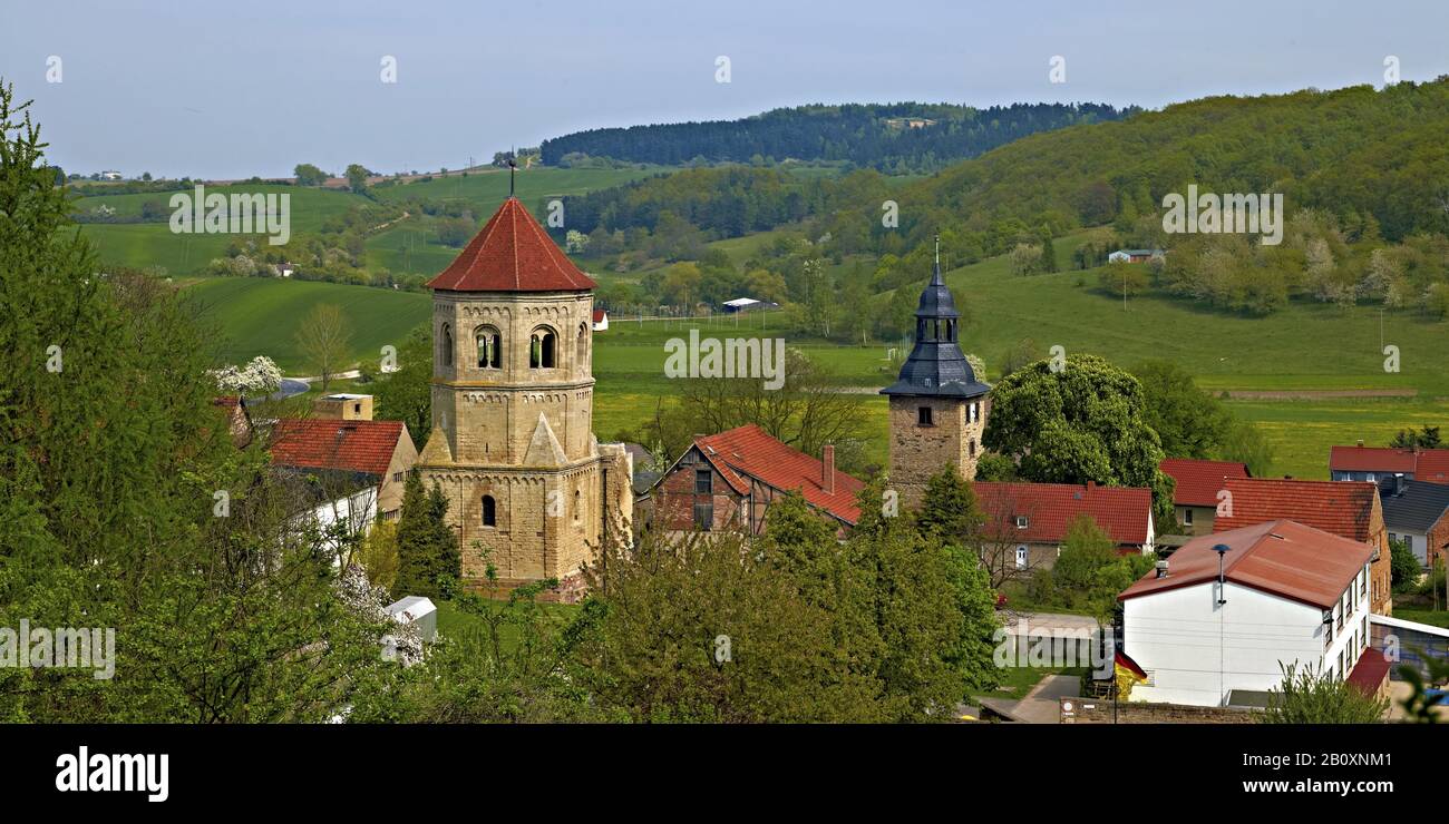 Tower of the monastery church and village church of Göllingen ...