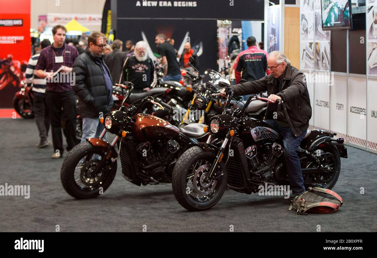 Toronto, Canada. 21st Feb, 2020. People visit the 2020 Toronto ...