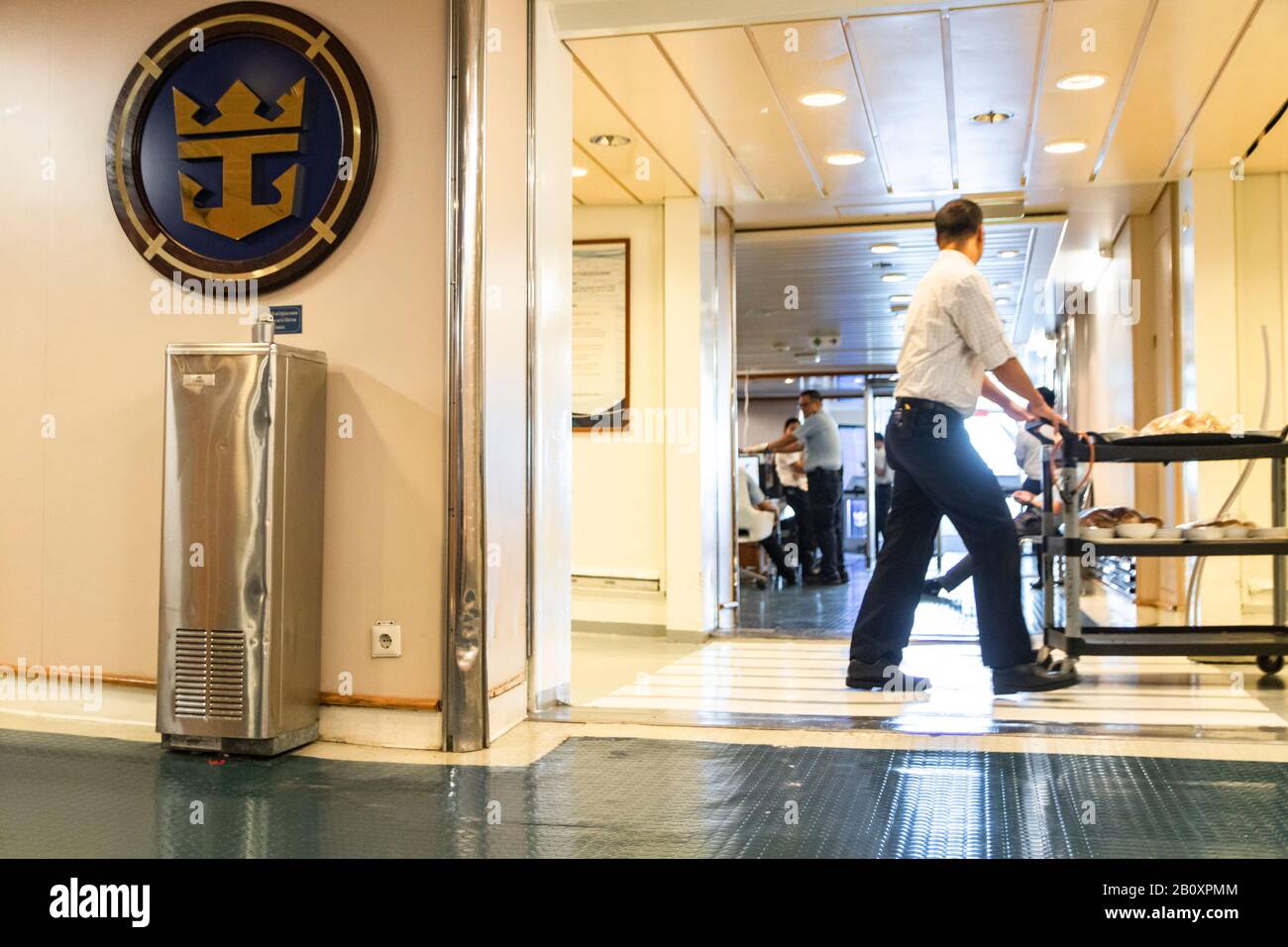 View of drinking fountain and hallway entrance on "Independence of the ...