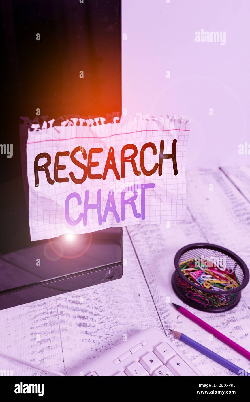 Word writing text Research Chart. Business photo showcasing it ...