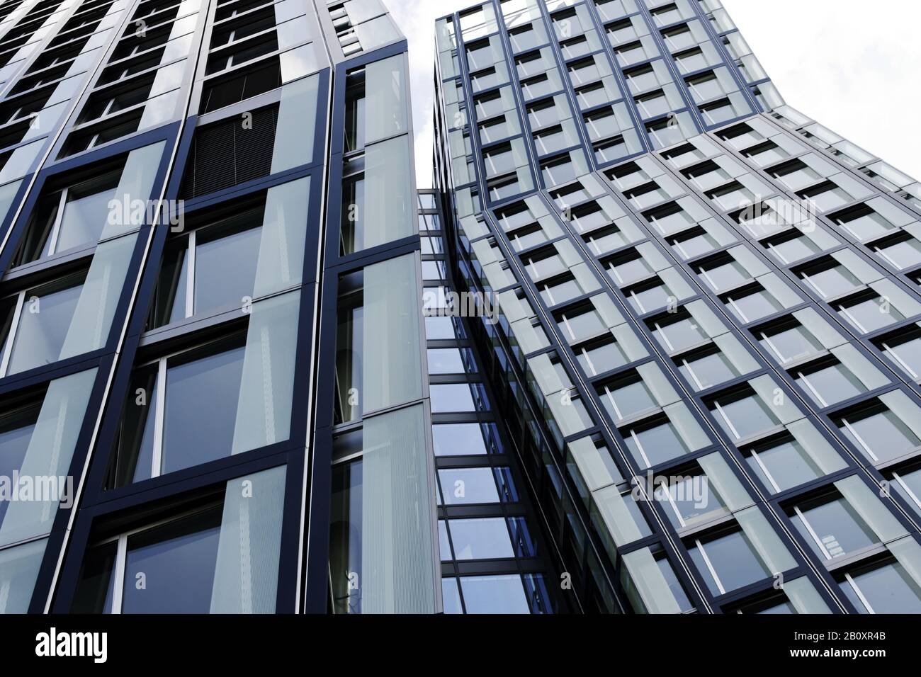 Dancing towers, modern high-rise building with 24 floors, Reeperbahn ...