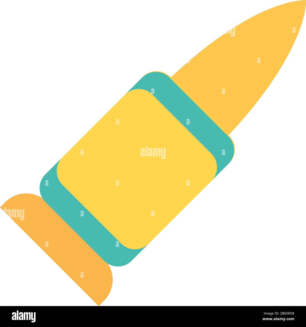 rocket military force line and fill style icon Stock Vector Image & Art ...