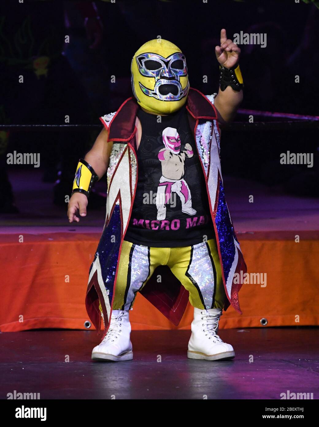 February 14, 2020, Los Angeles, California, USA: Micro Man at Lucha ...