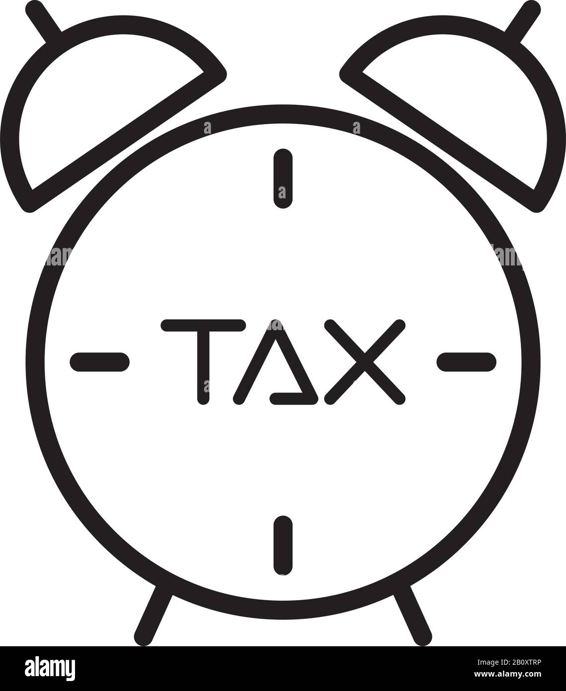 Alarm clock icon commercial Stock Vector Images - Alamy