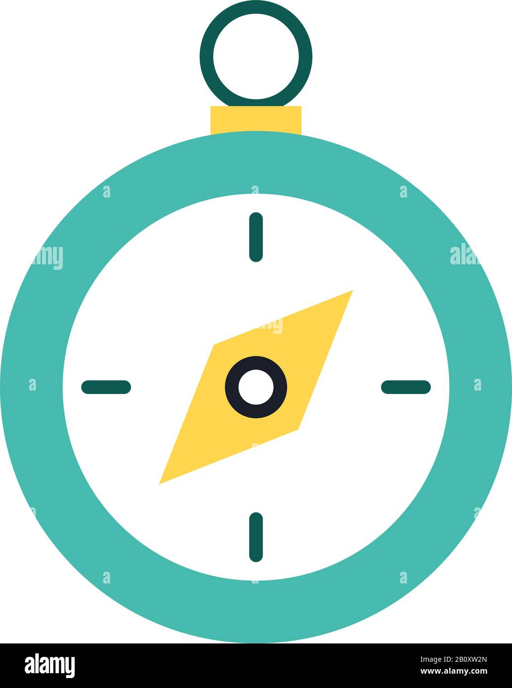 compass guide device line and fill style icon Stock Vector Image & Art ...