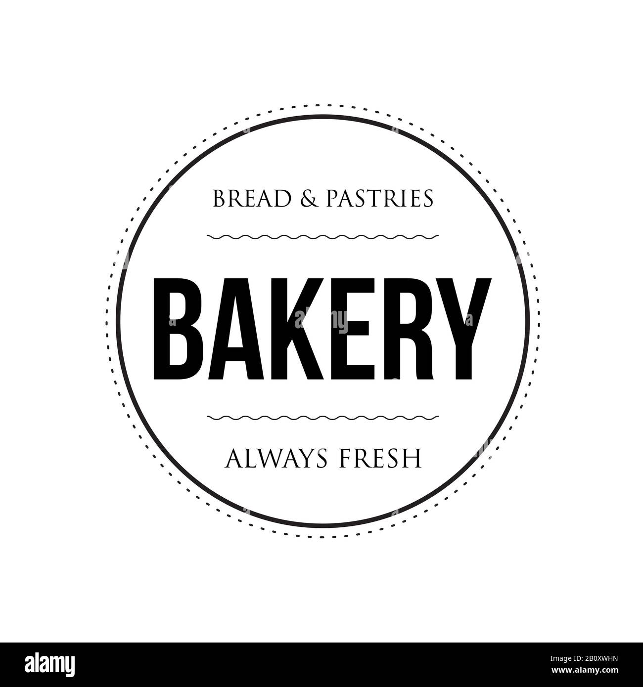 Bakery shop retro sign Cut Out Stock Images & Pictures - Alamy
